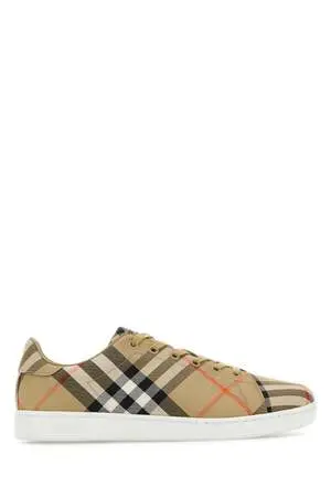 Burberry Embroidered Canvas Set Sneakers - Checked