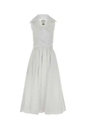 PATOU Faille Midi Dress - White