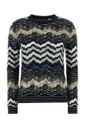 Missoni Embroidered Stretch Wool-blend Sweater - Printed
