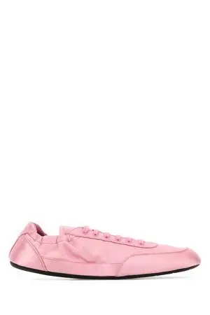 Prada Satin Collapsible Sneakers - Pink