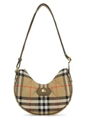 Burberry Burberry Embroidered Mini Canvas Crossbody Handbag Checked