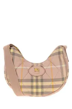 Burberry Embroidered Fabric Mini Crossbody Handbag - Checked