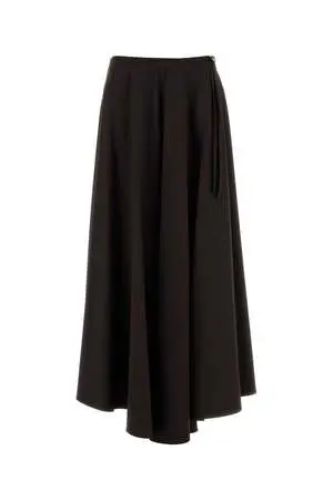 Agnona Stretch Poplin Mini Skirt - Brown