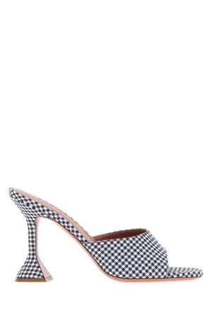 Amina Muaddi Fabric Slip-on Mules