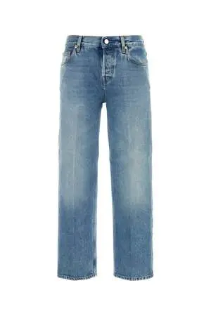 Gucci Wide Leg Denim Jeans - Blue