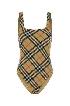 Burberry Stretch Nylon One Piece Swimsuit - Checked