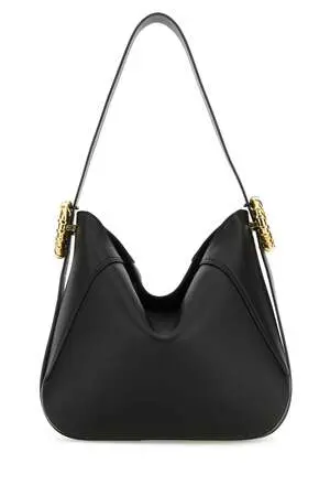 LANVIN Melodie Leather Shoulder Handbag 24 X 20 X 9 Cm - Black