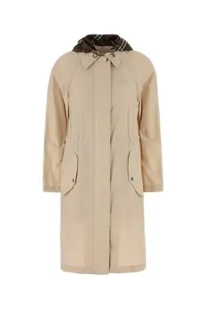 Burberry Stretch Nylon Newbury Parka Jacket - Yellow