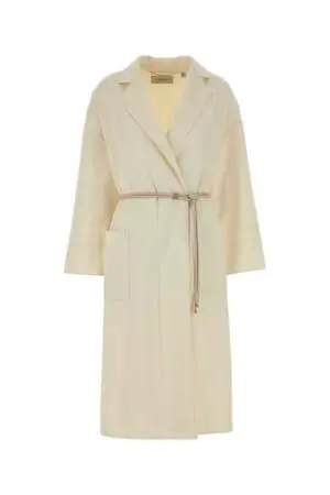 Agnona Wool-cashmere Blend Jacket - White