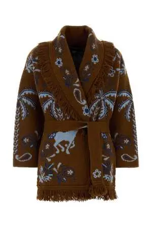 Alanui Embroidered Wool-blend Cardigan