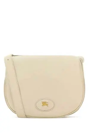 Burberry Tavistock Leather Crossbody Handbag - White