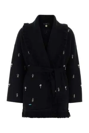 Alanui Dance With Me" Wool Cardigan With Fringe And Embroidery