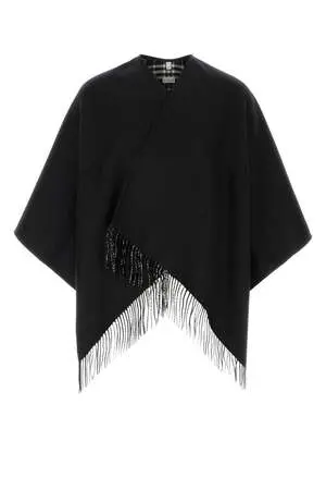 Burberry Reversible Wool Cape For - Black