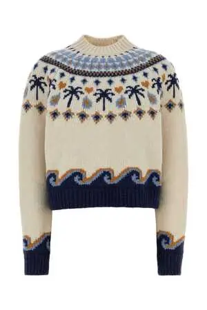 Alanui Embroidered Virgin Wool Sweater