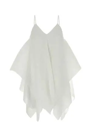 JW Anderson V-neck Draped Top - White