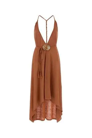Alanui Linen Dress - Red