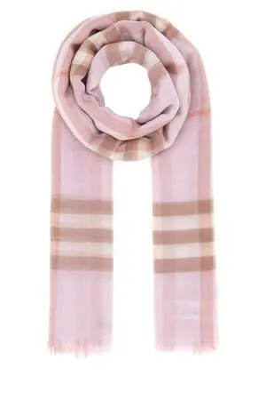 Burberry No Brand- Wool Embroidered Scarf 200 Cm X 90 Cm - Checked
