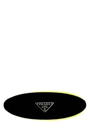 Prada Fabric Hair Clip - Black