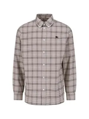Burberry 100% Cotton Shirt - Grey