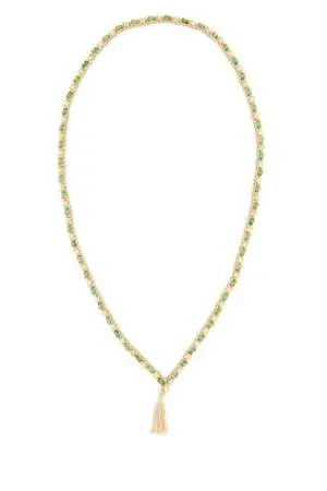 Alanui Embellished Crochet Necklace With Tassel Detail - Multicoloured