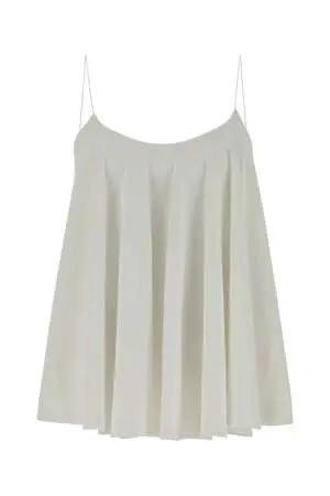 Jacquemus Draped Sleeveless Top - White