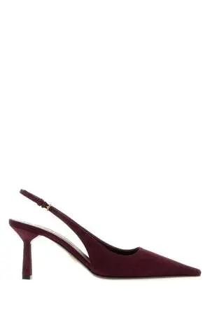 Prada Suede Pumps With 8 Cm Heel - Purple