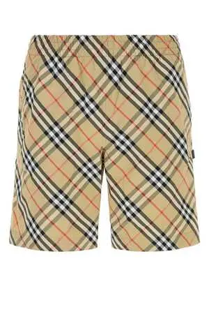 Burberry Embroidered Nylon Swimming Shorts - Checked