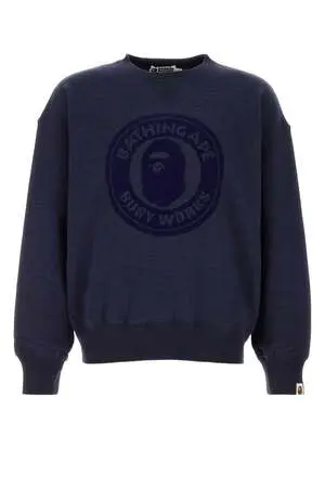 A BATHING APE Oversize Cotton Sweatshirt - Blue