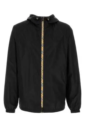 Burberry Nylon Windbreaker Jacket - Neutrals