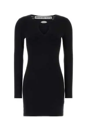 Alexander Wang Stretch Viscose Blend Mini Dress - Black