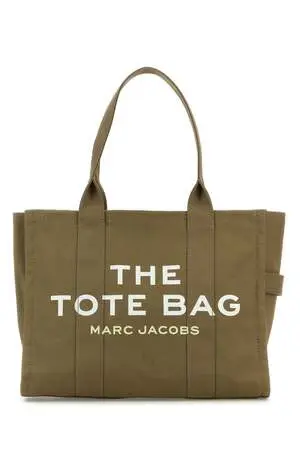 Marc Jacobs Large Canvas Tote Handbag - Green