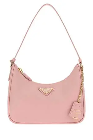 Prada Re-edition Leather Shoulder Handbag - Pink