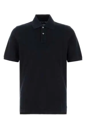 Fedeli Cotton Piqué Polo Shirt For - Blue