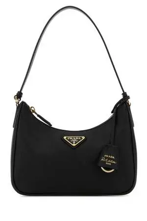 Prada Re-edition 2005 Shoulder Handbag In Calf Leather 22 Cm X 13 Cm X 6 Cm - Black