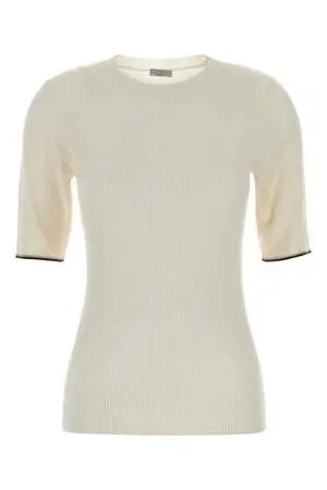 Brunello Cucinelli Cashmere-silk Ribbed T-shirt