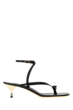 Casadei 5 Cm Leather Thong Sandals