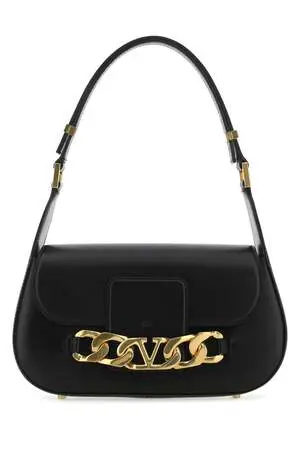 Valentino Garavani Vlogo Chain Shoulder Handbag 24 Cm X 15 Cm X 7.5 Cm - Black