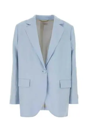 Agnona Single-breasted Linen Blazer