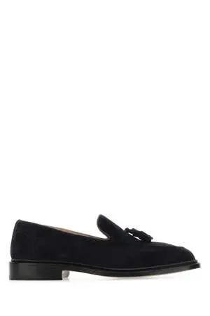 TRICKER'S Suede Elton Loafers With Tassel Detailing - Blue