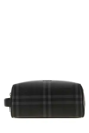 Burberry Printed Canvas Mini City Check Beauty Case - Checked