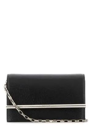 Alexander McQueen Leather Mini Cross-bar Clutch 19 Cm X 12 Cm X 5.5 Cm - Black