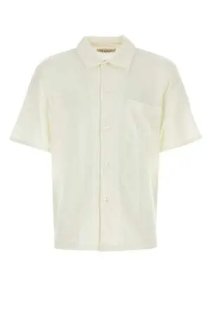 Our Legacy Textured Polyester-cotton Shirt For