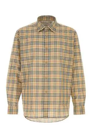 Burberry Embroidered Cotton Shirt - Checked