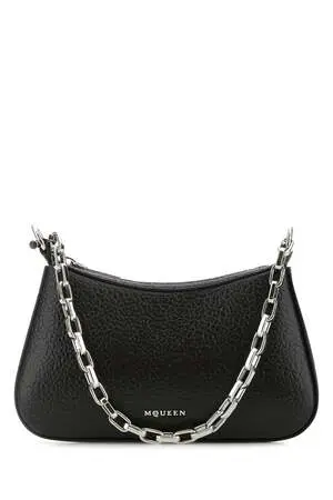 Alexander McQueen Mini Leather T-bar Handbag - Black