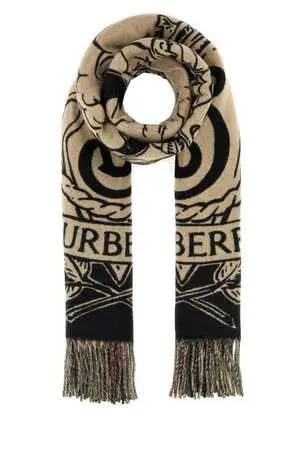 Burberry Reversible Embroidered Cashmere Scarf For - Printed