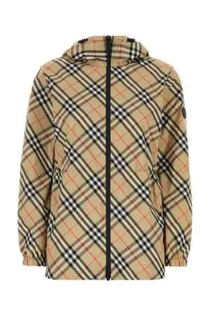 Burberry Printed Polyester Jacket - Checked