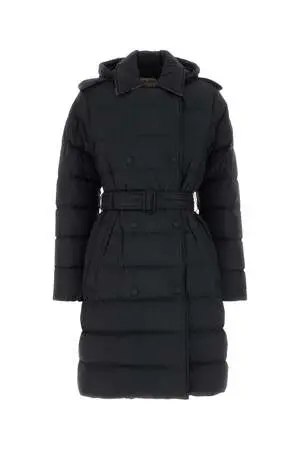 Burberry Quilted Down Jacket With Belt