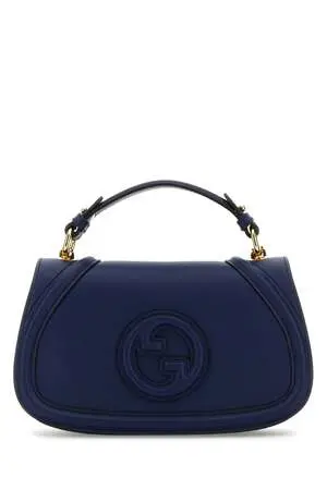 Gucci Blondie Leather Handbag With Shoulder Strap, 26.5cm X 16.5cm X 8.5cm - Blue