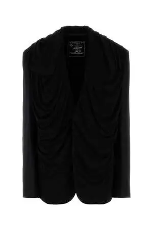 Y/project Stretch Twill Oversize Blazer For - Black