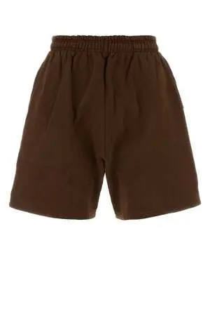 ENTIRE STUDIOS Cotton Bermuda Shorts - Brown